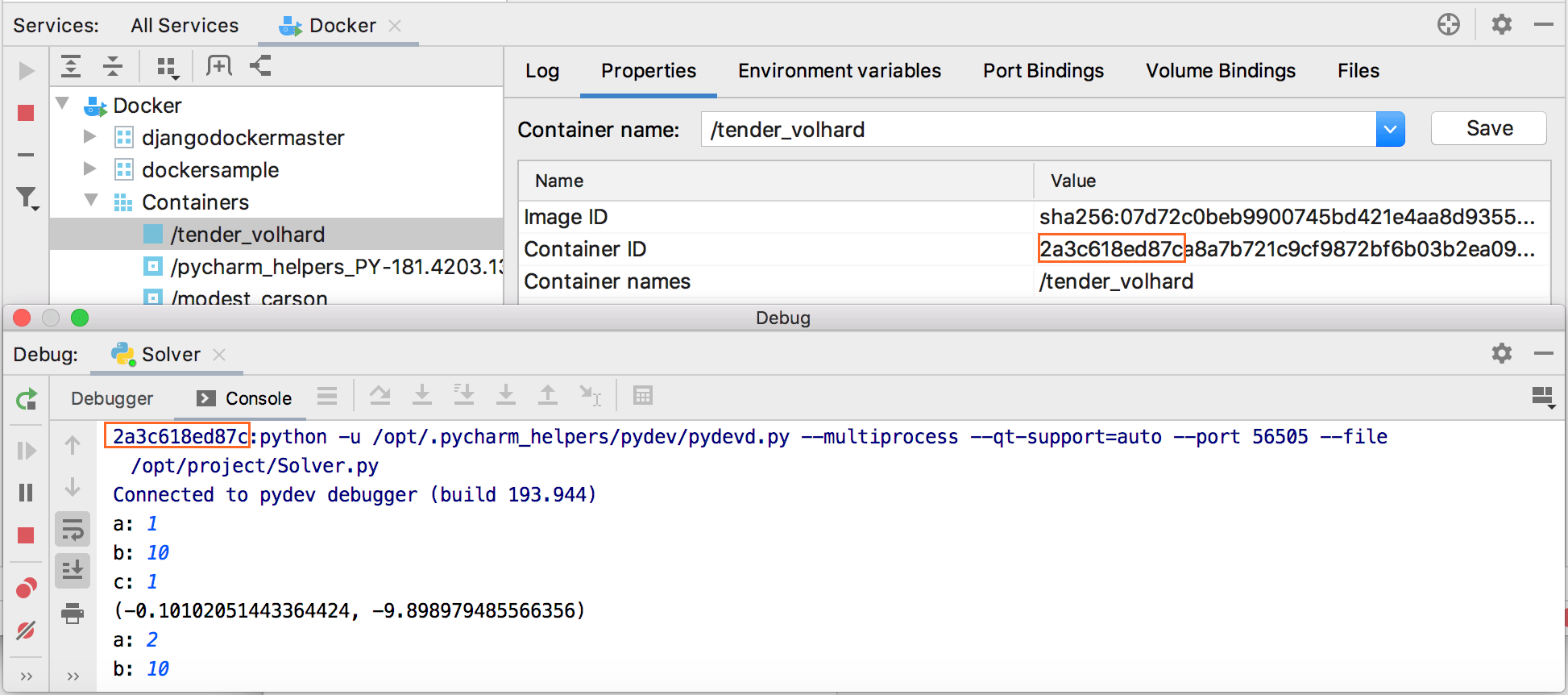 Connect Docker with PyCharm