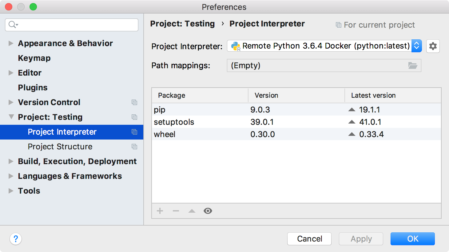 Connect Docker with PyCharm